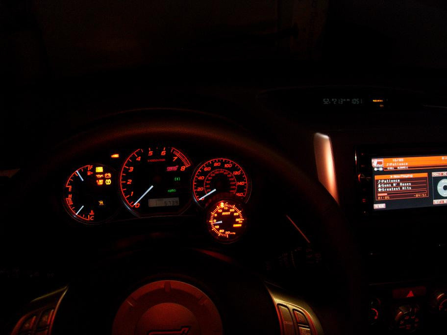 45mm white needle red backlight gauge and pod – J-Spec Tuning